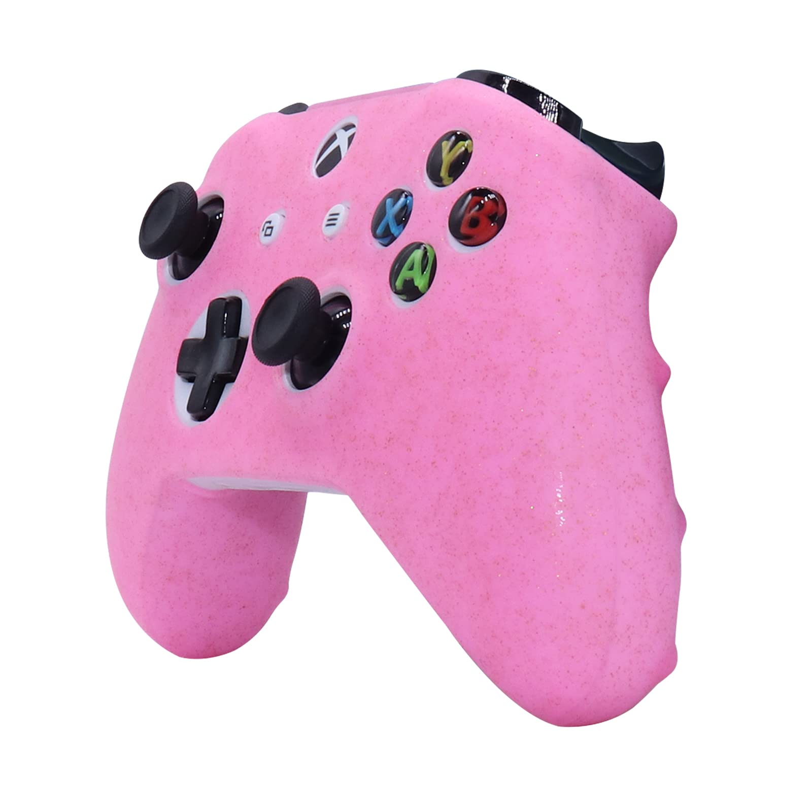 ROTOMOON Xbox One Glitter Silicone Controller Skins with 8 Thumb Grips, Sweat-Proof Anti-Slip Controller Cover Skin Protector Compatible with Xbox One S/X Controller