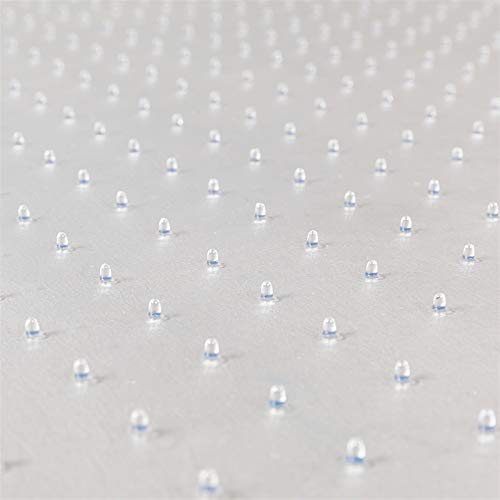 Kcelarec Office Chair Mat for Carpet,Computer Desk Chair Mat with Nail– Easy Glide Rolling Plastic Floor Mat for Office Chair on Carpet for Work, Home, Gaming (Style 2-35.43 x 47.24 x 0.08)