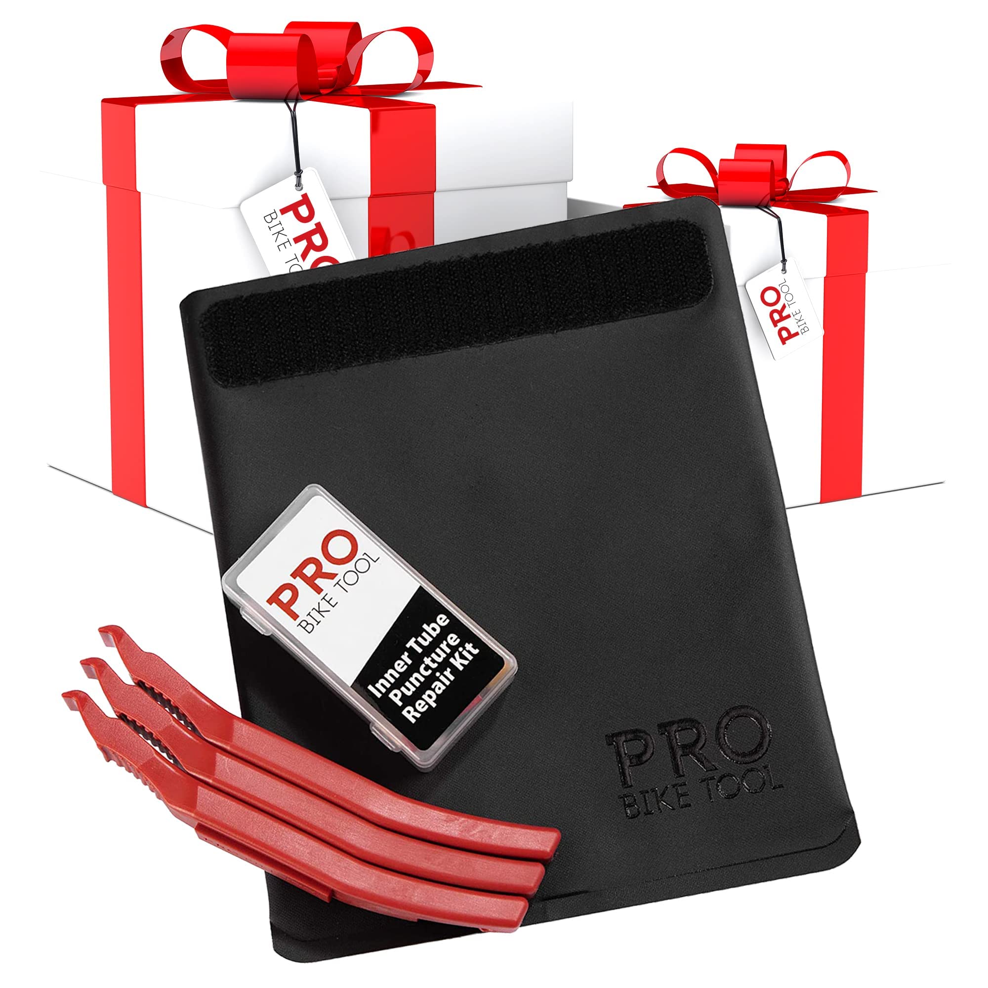 PRO BIKE TOOL Puncture Repair Kit Set & Bicycle Multitool