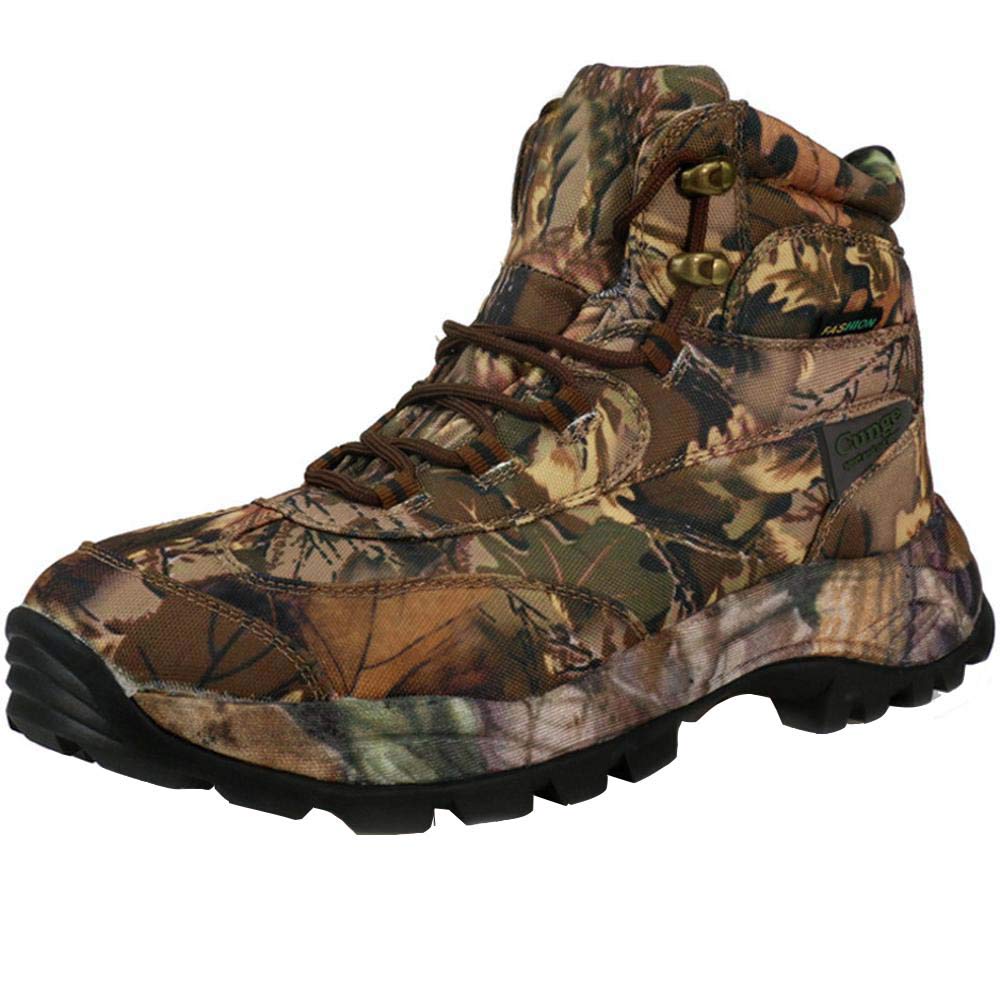 Men's Fishing Boots Tactical Boots - Breathable Ankle High Camouflage Hiking Boots Anti Collision Military Boots C-40