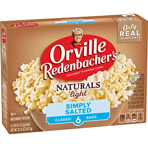 Orville Redenbacher's Naturals Simply Salted Popcorn, Classic Bag, 6-Count