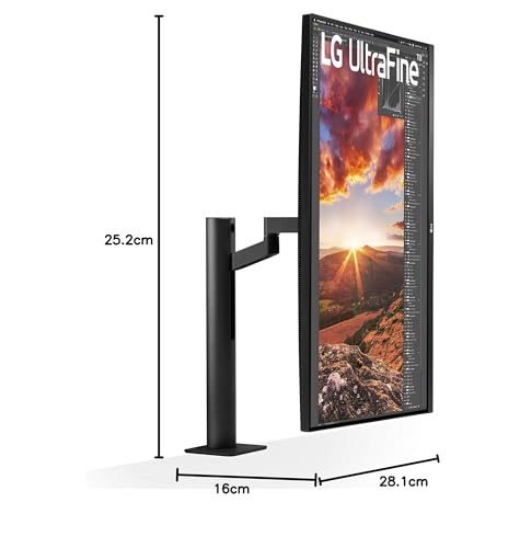 LG 32UN880-B 32" UltraFine Display Ergo UHD 4K IPS Display with HDR 10 Compatibility and USB Type-C Connectivity, Black