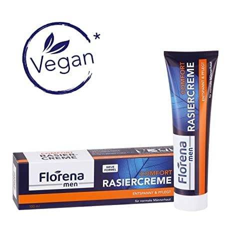Selen Florena Comfort Shaving Cream With Vitamin E for Nourshing and Relaxing Skin 100 ml /3.38 Oz white