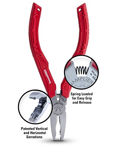 VAMPLIERS VT-001P: 6.25" Patented Multipurpose Screw Extraction Pliers + Tool Pouch. Extracts any damaged, rusted, security, specialty screw, nuts and bolts.
