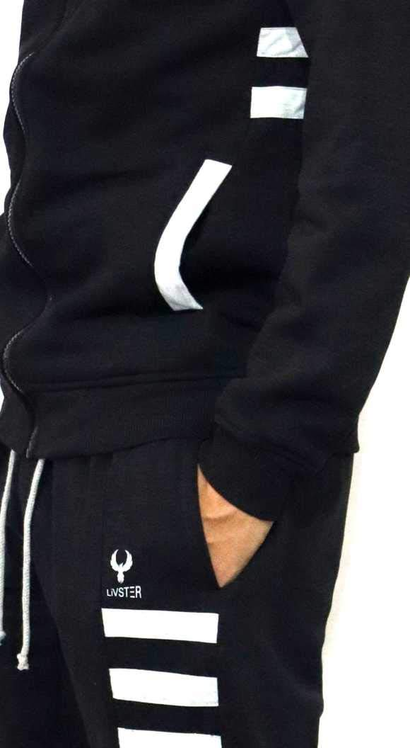 Men's winter Tracksuit Full Zip Jacket and Pants Set (medium)