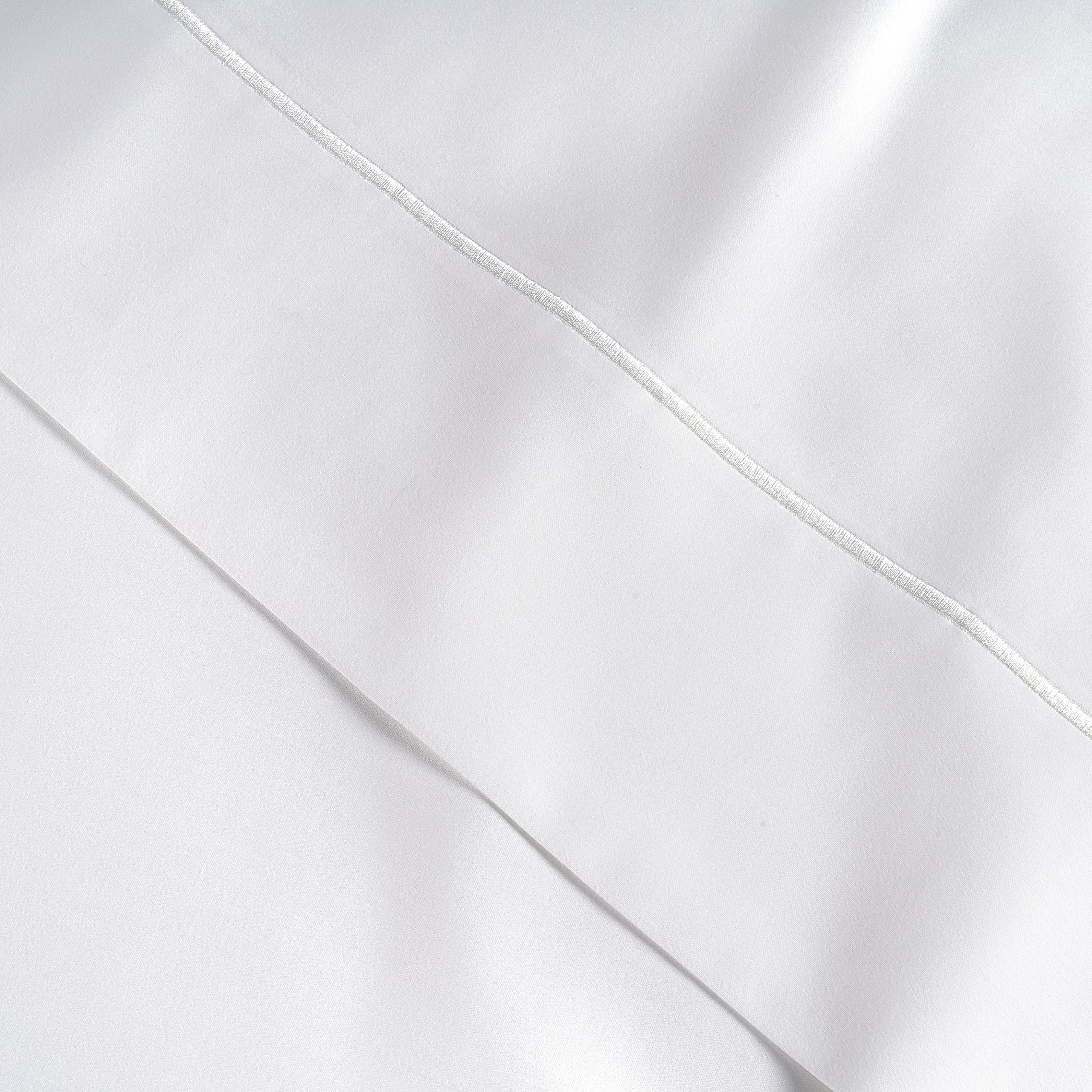 LANE LINEN 100% Egyptian Cotton Bed Sheets - 1000 Thread Count 4-Piece White Full Set Bedding Sateen Weave Luxury Hotel 16" Deep Pocket (Fits Upto 17" Mattress)