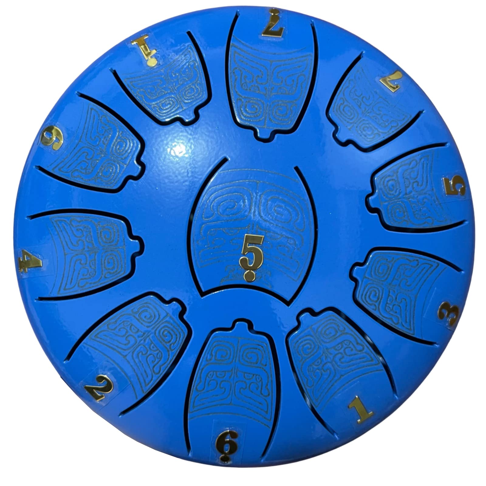 Qiureva Steel Tongue Drum Kit,6 inch 11 note Handpan Drums with Bag,Percussion Instruments Steel Drum for Christmas Gift,Beginner,Yoga, Meditation Navy Blue