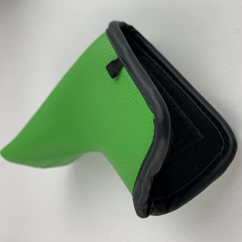 menolana Waterproof Golf Putter Head Cover Non- PU Blade Club Headcover Golfer Gift, Green, 17.5cm