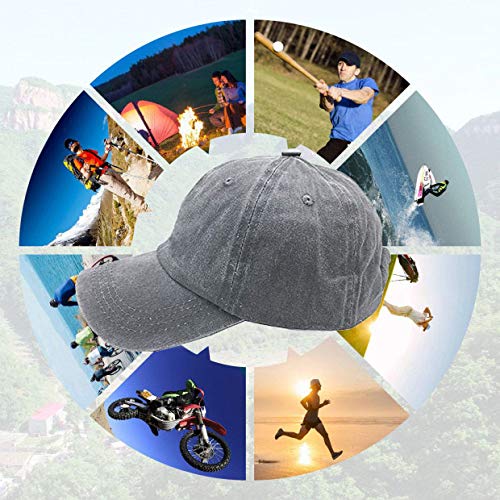 Life is Good Vintage Baseball Cap Washed Cotton Denim Adjustable Low Profile Dad Hat for Men & Women