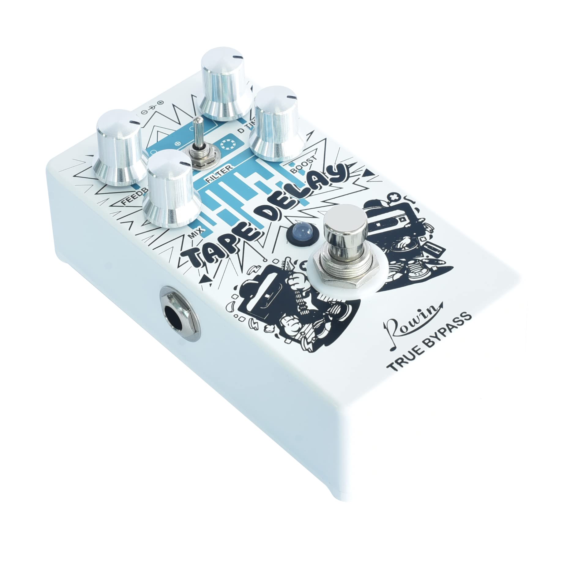 Rowin Tape Delay With Filter Modulation Mode Toggle Option