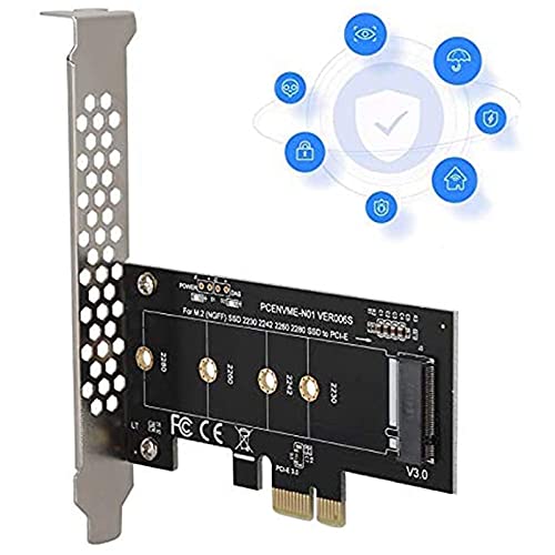 shyness 2 Pcs M.2 SSD M-Key NVME PCIe 3.0 X1 Card Adapter with Low and Full - Supports M.2 PCIe 2230, 2242, 2260, 2280