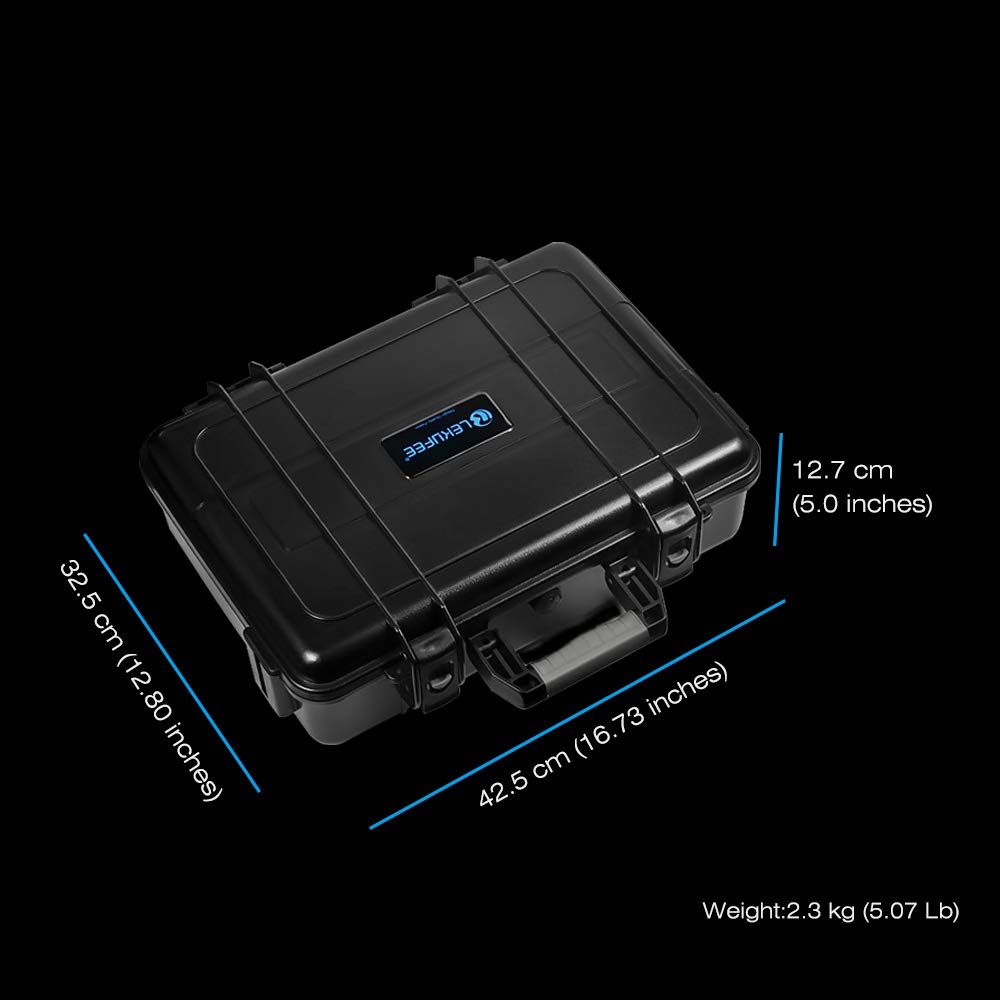 Lekufee Waterproof Hard Case for DJI Air 2S Drone/DJI Mavic Air 2 Combo/DJI Smart Controller/DJI RC Pro/DJI RC N1 and DJI Air 2S Drone Accessories (Black Case Only)