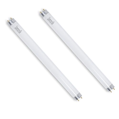 Wesome Lighting T8 F10W U/V BL Replacement Bulbs, 13 Inch Fluorescent Tube for 20W Device, Black Light Bulbs, 365-nm, G13 Base Fluorescent Bulbs, 2 Pack