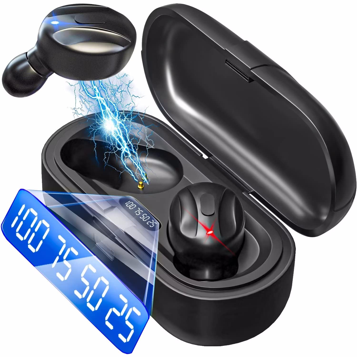 Wireless Earbuds Bluetooth Headset 5.2 Stereo binaural HiFi Earbuds Colorful Charging Case Sport Gaming Earphone