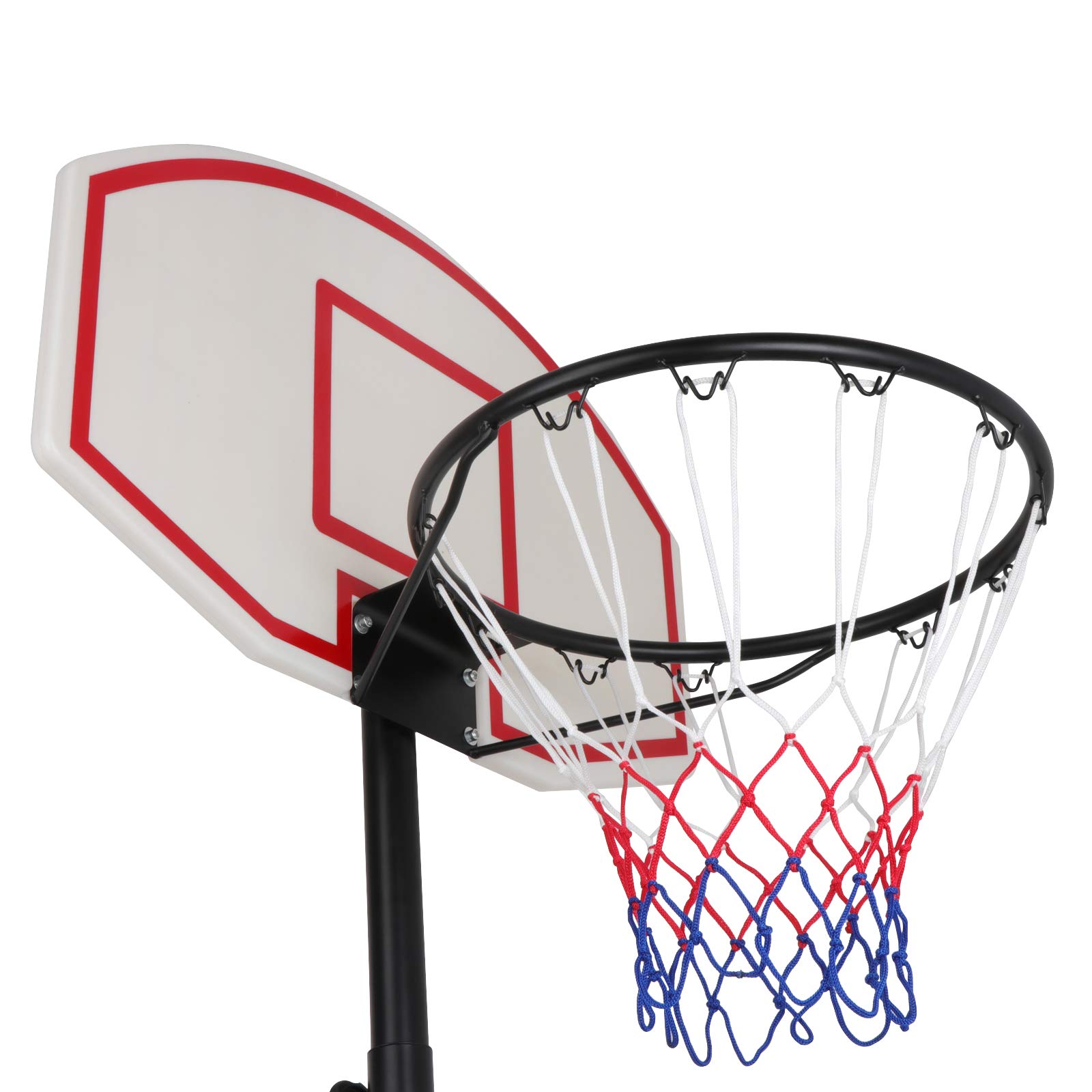 LEMY Portable Basketball Hoops Goal System with Wheels, Height Adjustable Outdoor Basketball Stand for Kids/Adults Indoor, 28 Inch Backboard