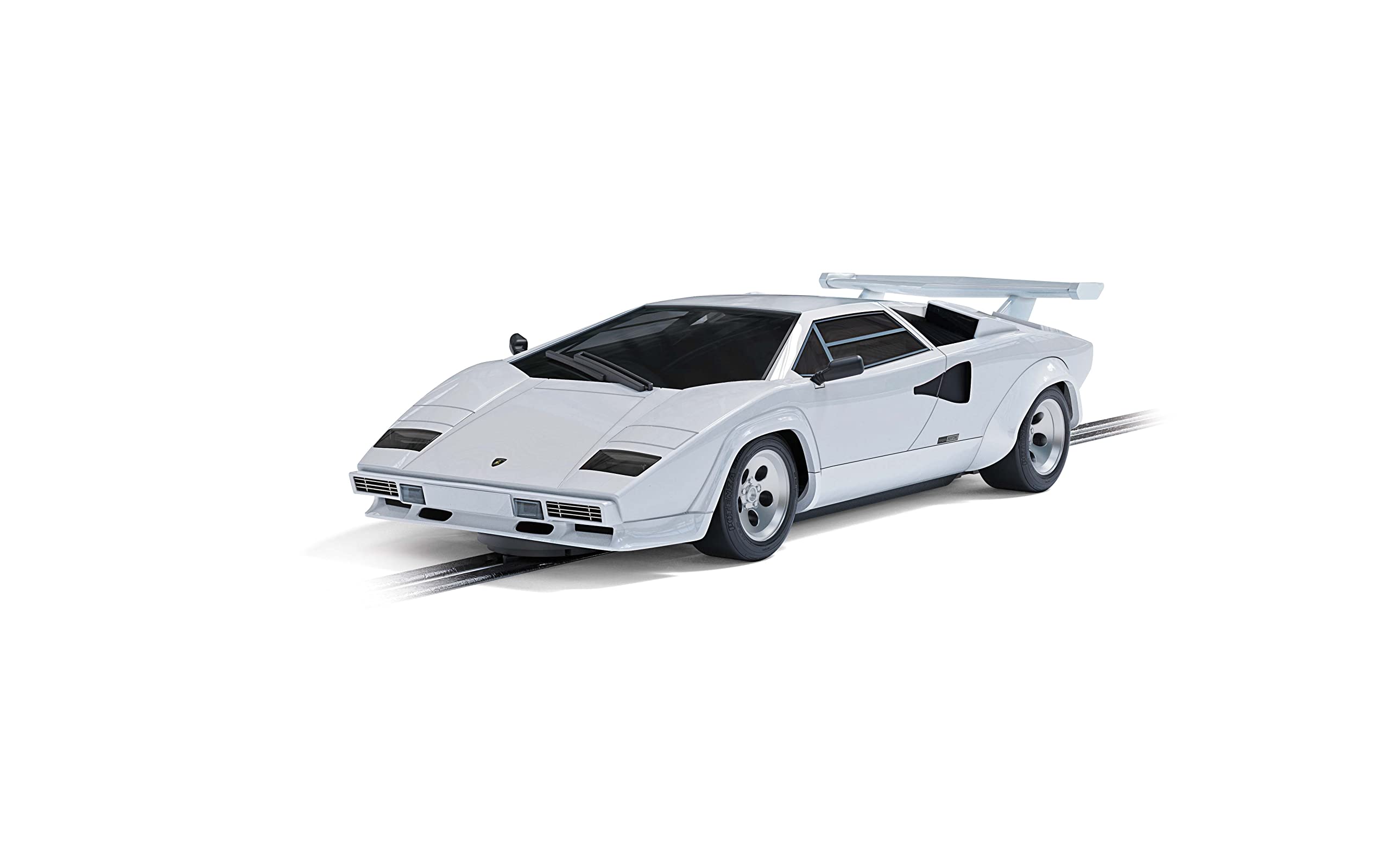 Scalextric Lamborghini Countach White Supercar 1:32 Slot Race Car C4336