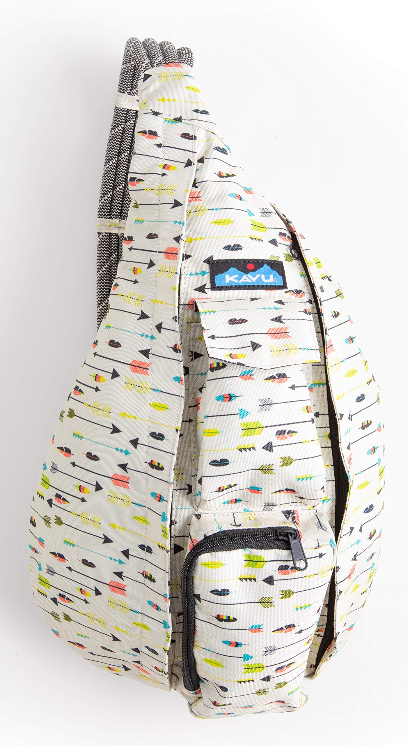 KAVU Original Rope Sling Bag Polyester Crossbody Backpack - Aqua Montage