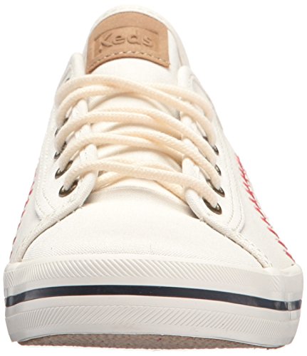 Keds Kickstart Pennant, Sneaker Womens, Cream, 8.5 Medium