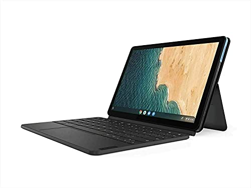 Lenovo Chromebook Duet 2 in 1 Tablet I 10 1" FHD (1920 x 1200) IPS Touchscreen I MediaTek Helio 8-Core P60T I 4GB RAM 128GB eMMC I ARM G72 MP3 Chrome OS + USB-C Adapter