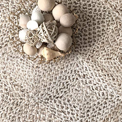 Lauren Liess Celestine Trellis Jute Area Rug, 8x10, Natural
