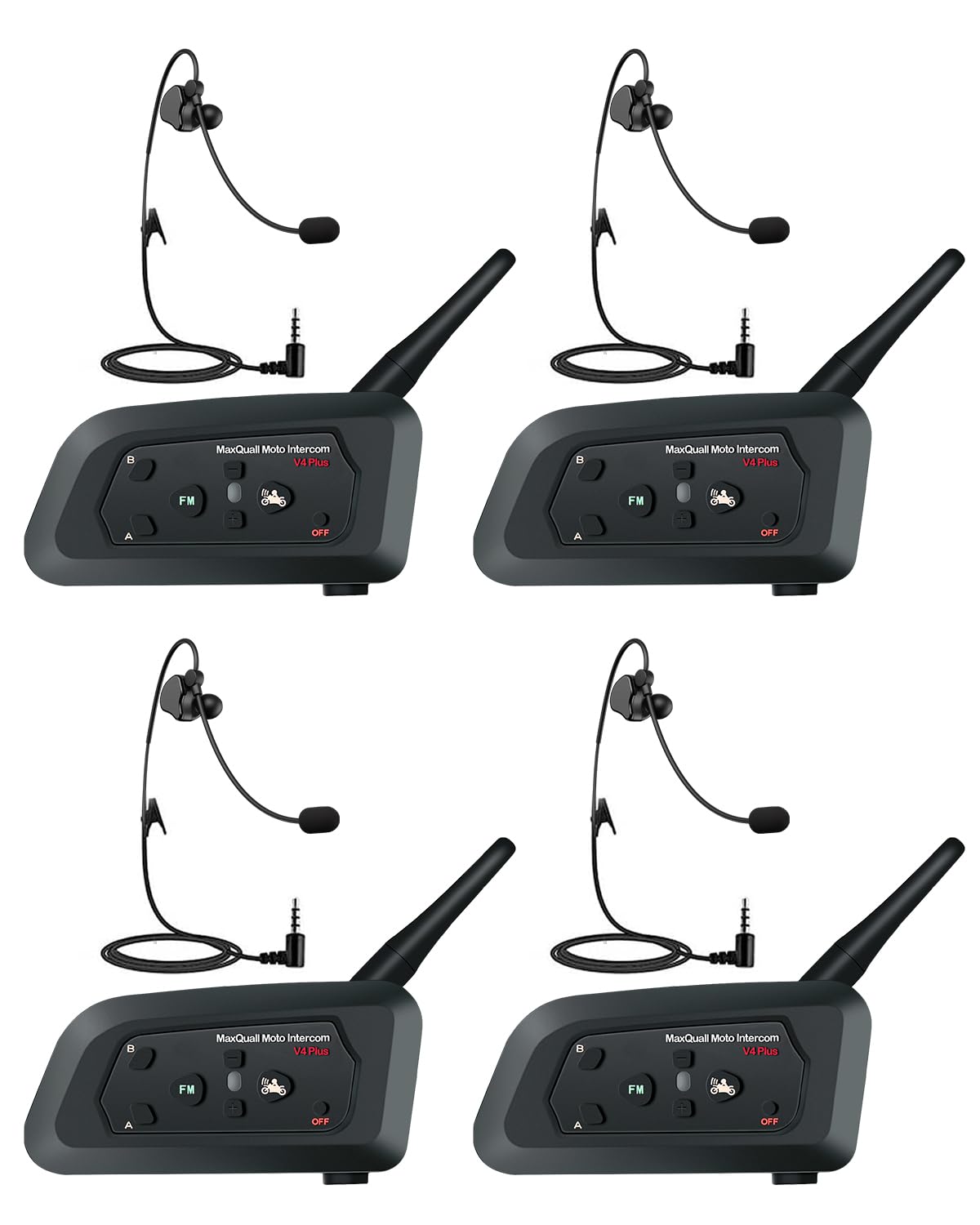 Maxquall Referee Headset Earphone Newly-Designed Earpiece Professional 1pc V6 V4 FBIM Football Arbitro Coach Judger Arbitration Earhook Soccer Headset(1PC R Earpiece)