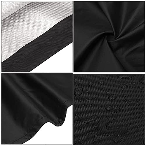 StorMaster Outdoor Picnic Table Cover Waterproof Heavy Duty 70 72 Inch Patio Picnic Kitchen Table Bench Seat Cover Winter, Black