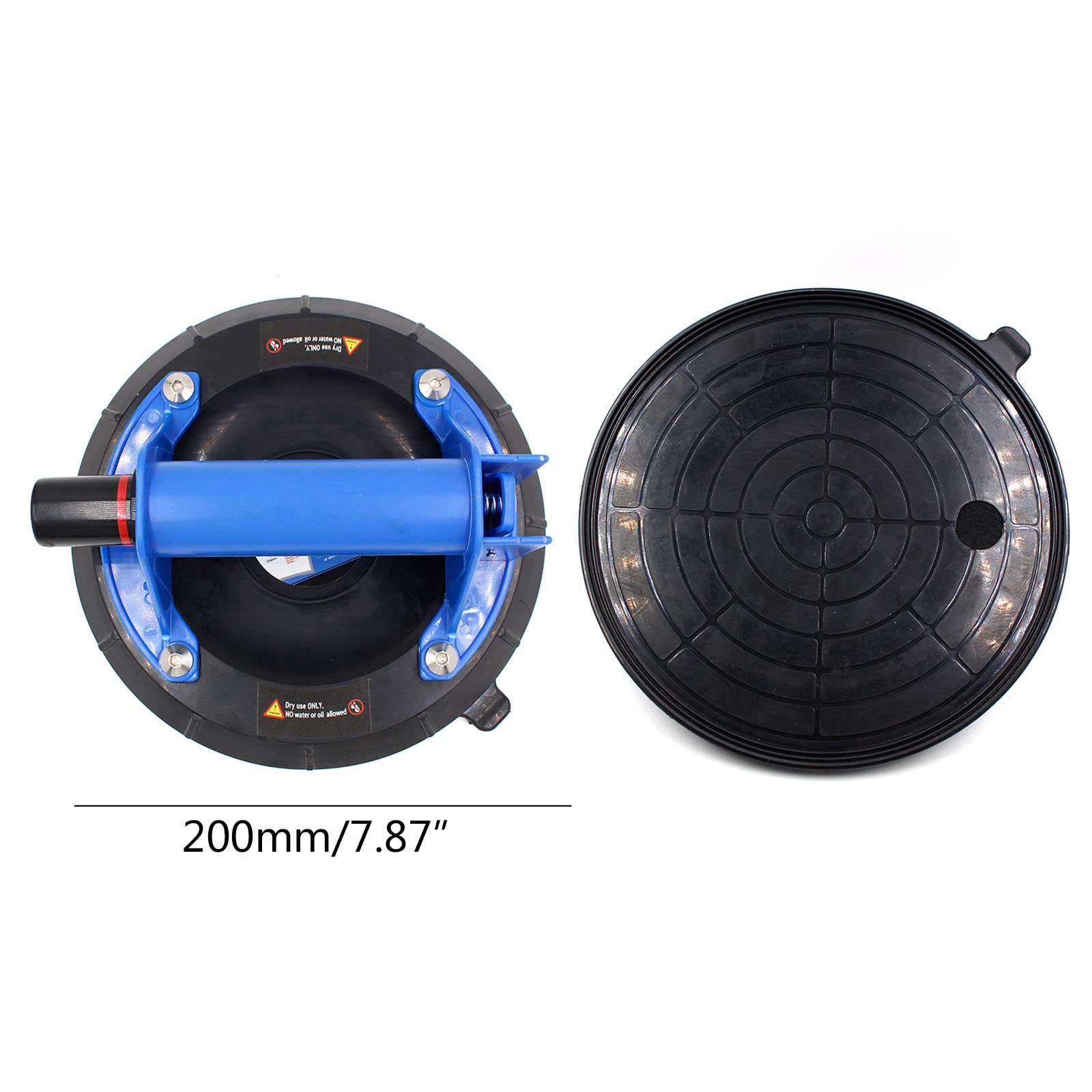 Saddgo Vacuum Suction Cup 8inch 200kg Bearing Capacity Heavy Duty Vacuum Lifter for Tile Glass Pulling & Lifting