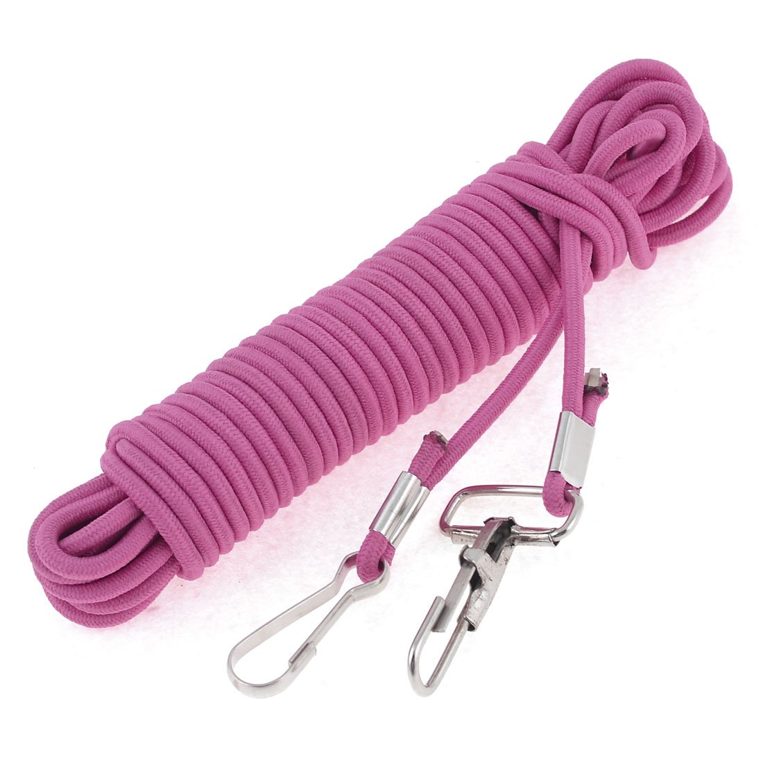 Qtqgoitem Metal Clip Hook Elastic Fishing Rod Line Cable Rope Fuchsia 5 Meter (model: d38 160 17f d8d 2a9)