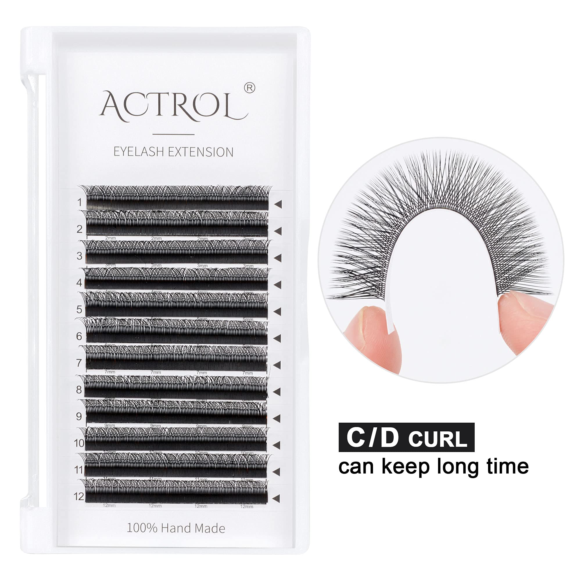 W Eyelash Extensions 4D Volume 0.07D Curl 8-15mm Easy Fan W-shaped Lash Premades Cluster Black W Lash
