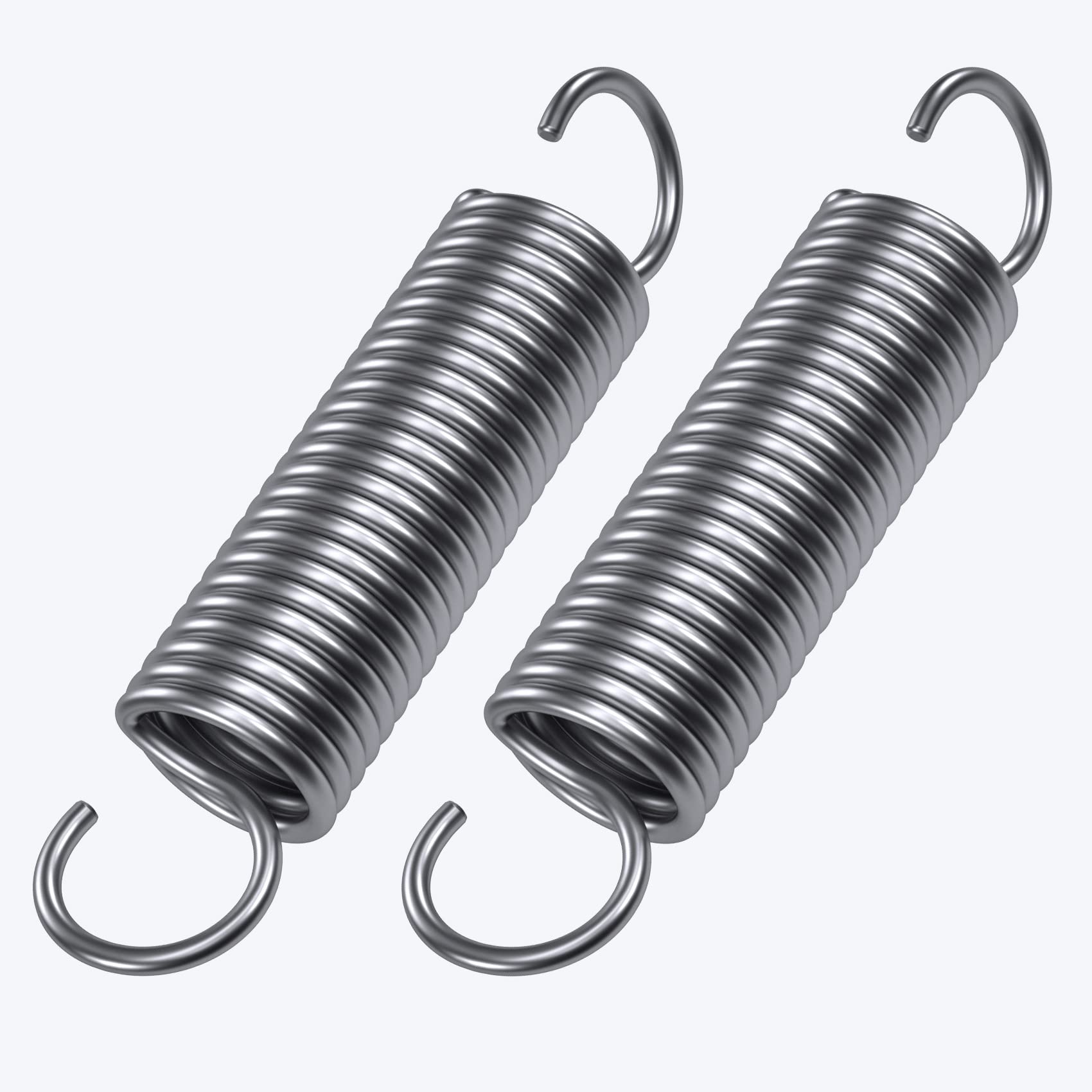 OIIKI 4PCS 3-7/8" Overall Length Recliner Springs with Hook, Recliner Tension Springs, Replacement Recliner Sofa Chair Mechanism Tension Spring, Long Neck Hook Style (Outer Dia 3/4)