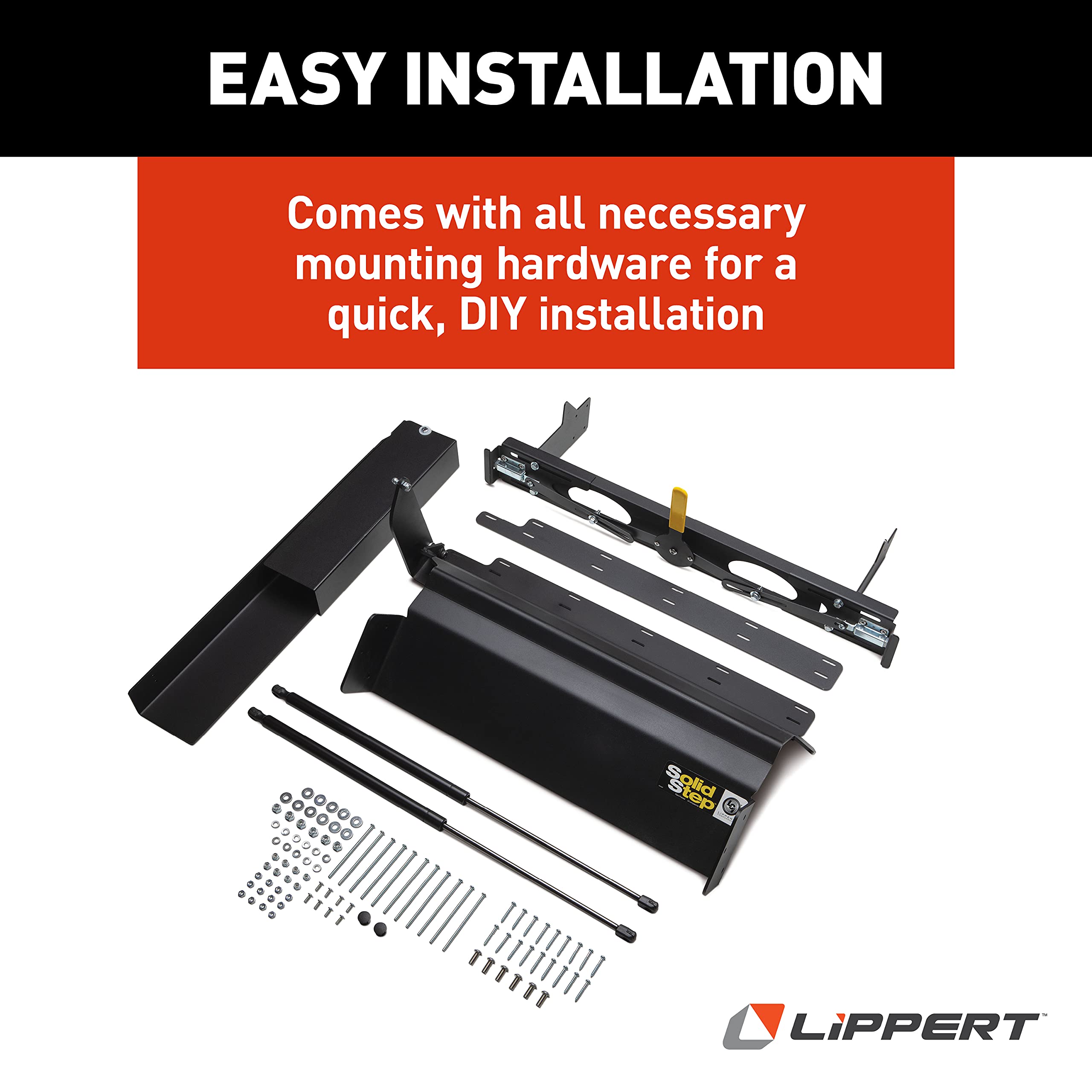 Lippert™ Wide Lift Assist Kit for Solid Step® 29"– 32" – Upgrade Your Solid Step® Stairs and Lower Your Steps with Total Ease – Compatible with Generation 3 Triple and Quad Solid Steps – 733939