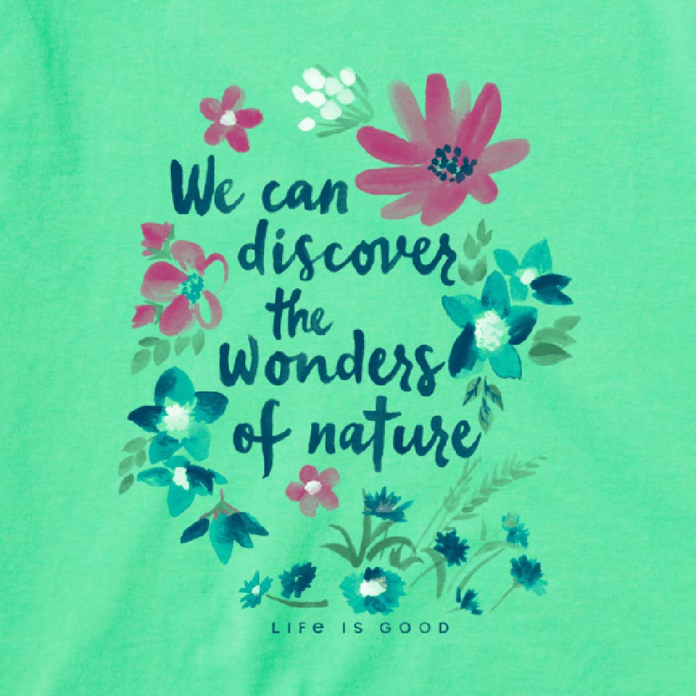 Life is good Womens Crusher, Spearmint Green, Small