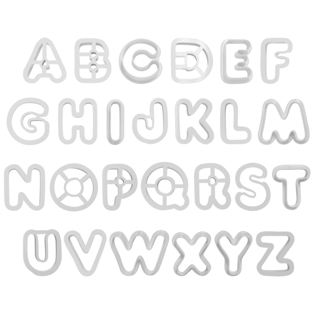 PME Alphabet Cutters, for Sugarcraft and Cake Decorating, Set of 26