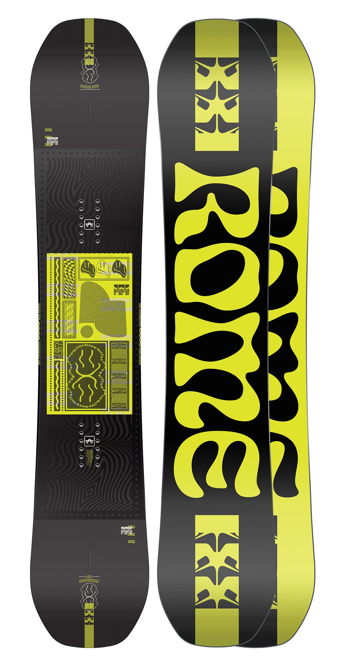 Rome Mens Mechanic True Twin Snowboard - 2022/2023 Size 159cm