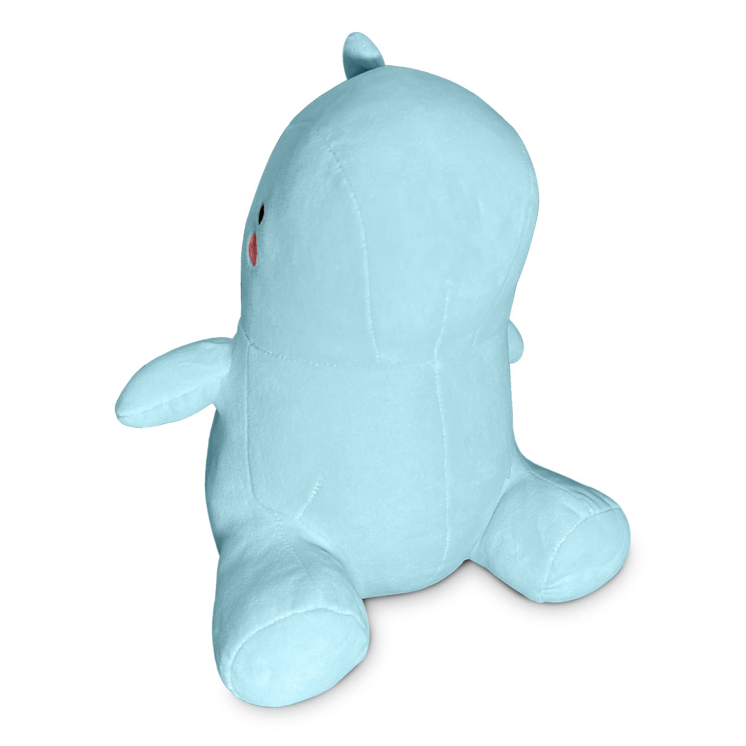 QUANTO 3lb Weighted Stuffed Animals. 12” Dinosaur Plush. Throw Pillow Plush Toys. Blue Stuffed Animal
