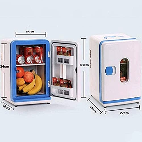 Mini Fridge Portable Compact Refrigerator AC/DC Power 12L Capacity for Skincare Foods Milk Home and Travel