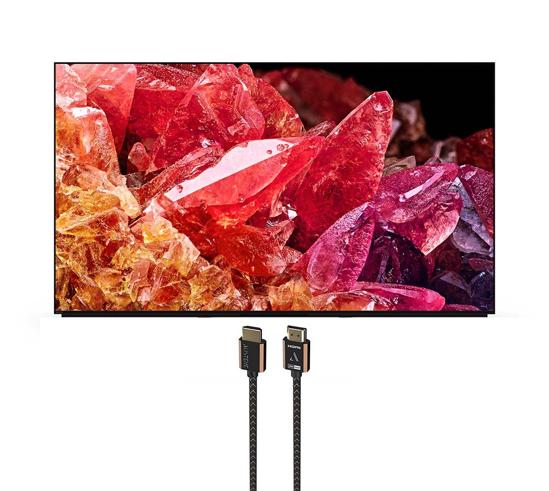 Sony XR85X95K 85" 4K Smart BRAVIA XR HDR Mini LED TV with an Austere 3S-4KHD2-2.5M III Series 4K HDMI 2.5m Cable (2022)(Used)