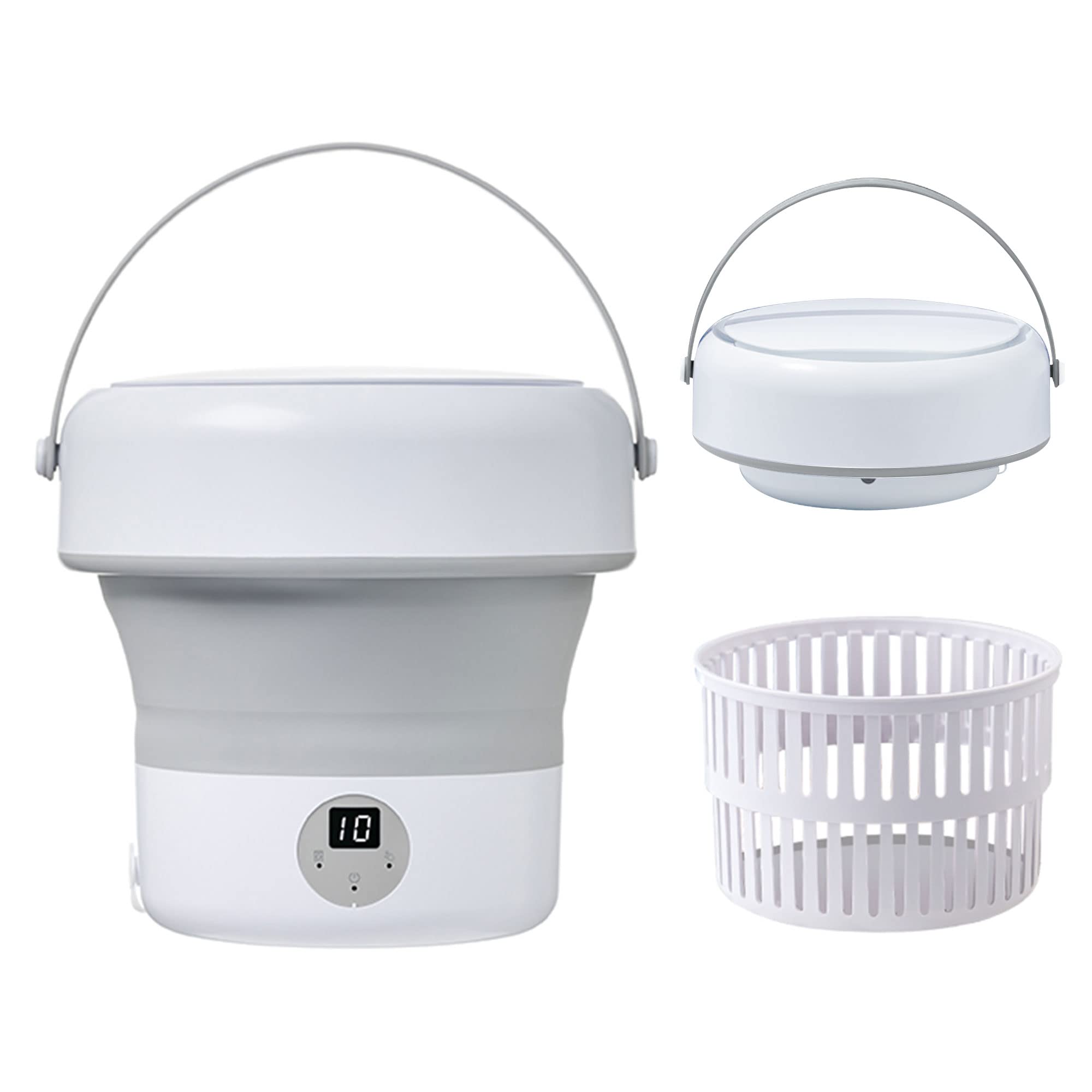 MEHIDFY Portable Washing Machine, Portable Washer, Intelligent Mini Washer, Mini Washing Machine, Underwear Washing Machine, Countertop Washing Machine, Ozone & Blue Light Deep Clean