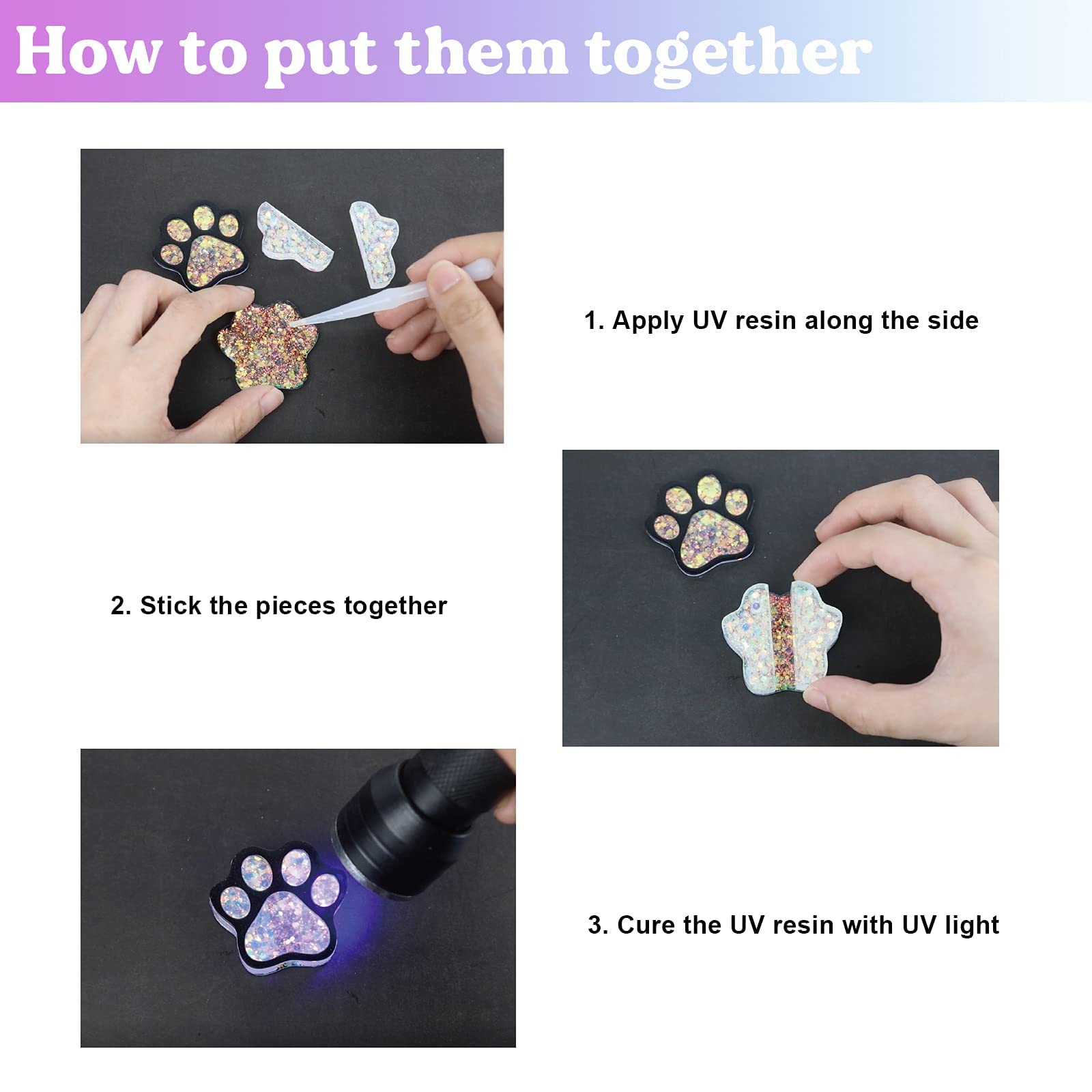 LET'S RESIN Straw Topper Resin Molds 2PCS Silicone Molds for Resin, with Circle, Sunflower, Butterfly Shape For Straws