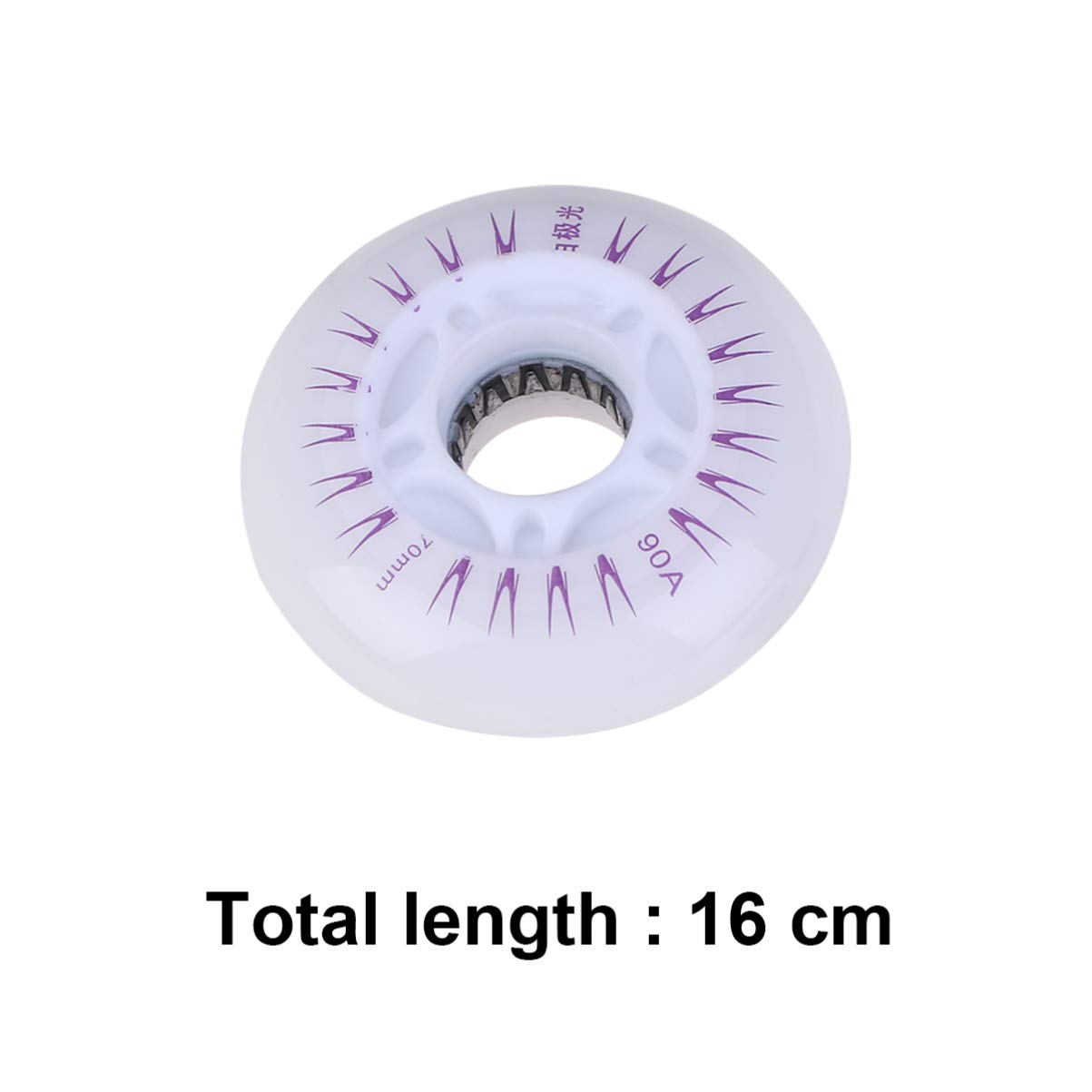 LIOOBO 2 Pcs Flash Roller Skating Wheels Lighted Roller Skates Wheels Roller Skating Shoes Skate Accessories Light up Roller Wheels Led Roller Wheels Pu Wheels Wheel