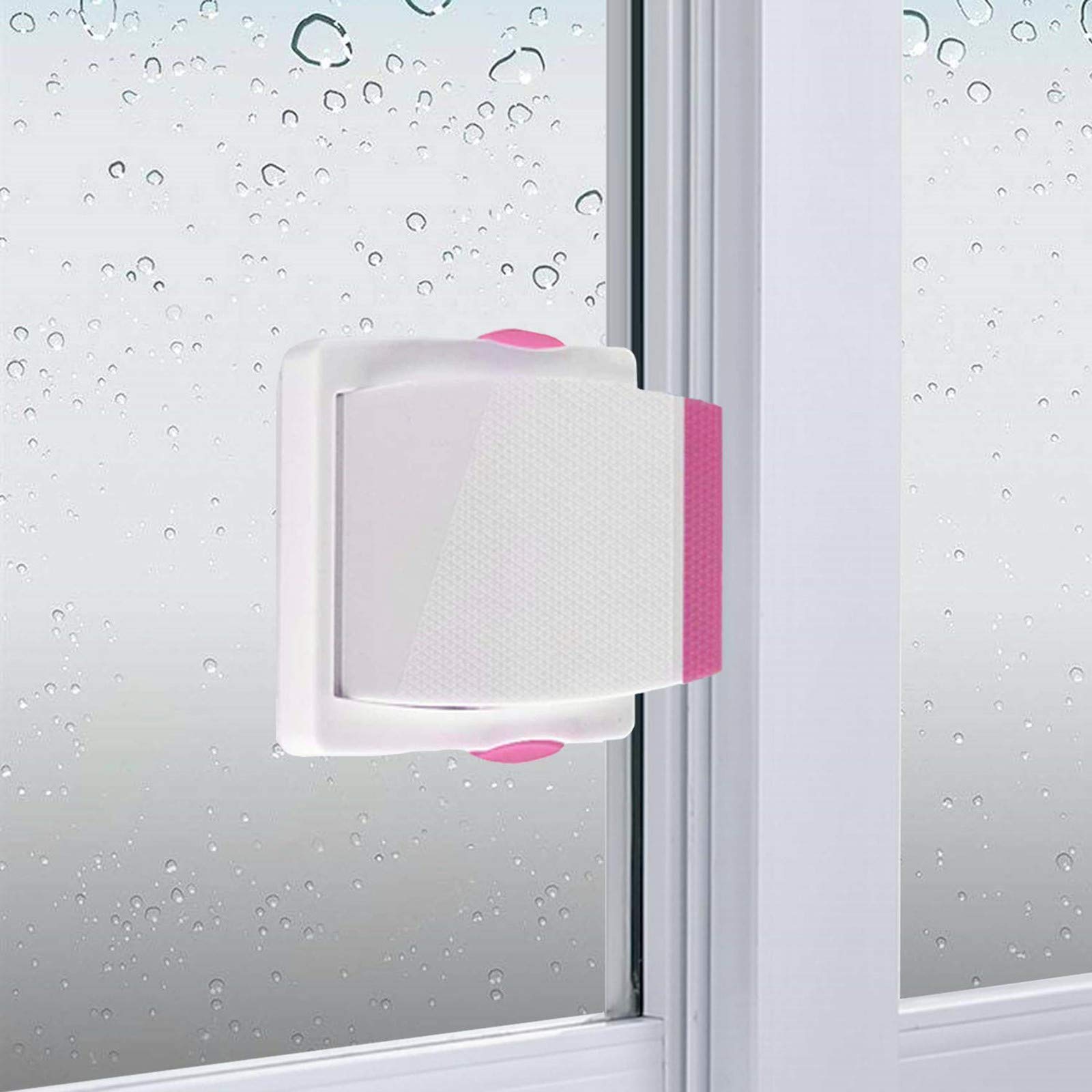 Kelamayi Sliding Door Lock for Child Safety 4 Pack Childproof Safety Lock Upgraded for Cabinet Closet Cupboard Bathroom Kitchen Doors Windows,3M Adhesive No Drilling