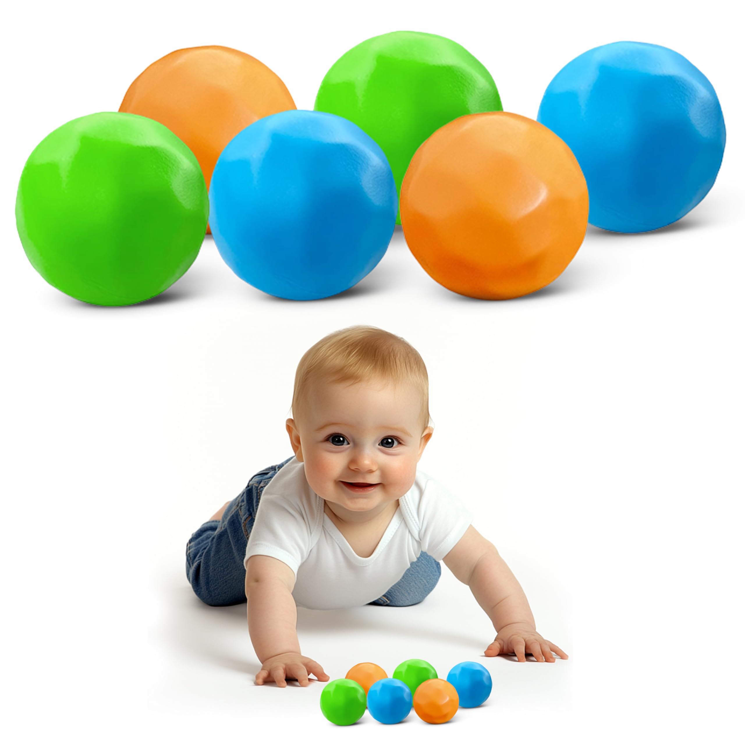 Multi-Colored Replacement Ball Set for VTech Drop & Go Dump Truck | Vibrant, Colorful Rock Balls Compatible with Vtech Construction Toy | 6