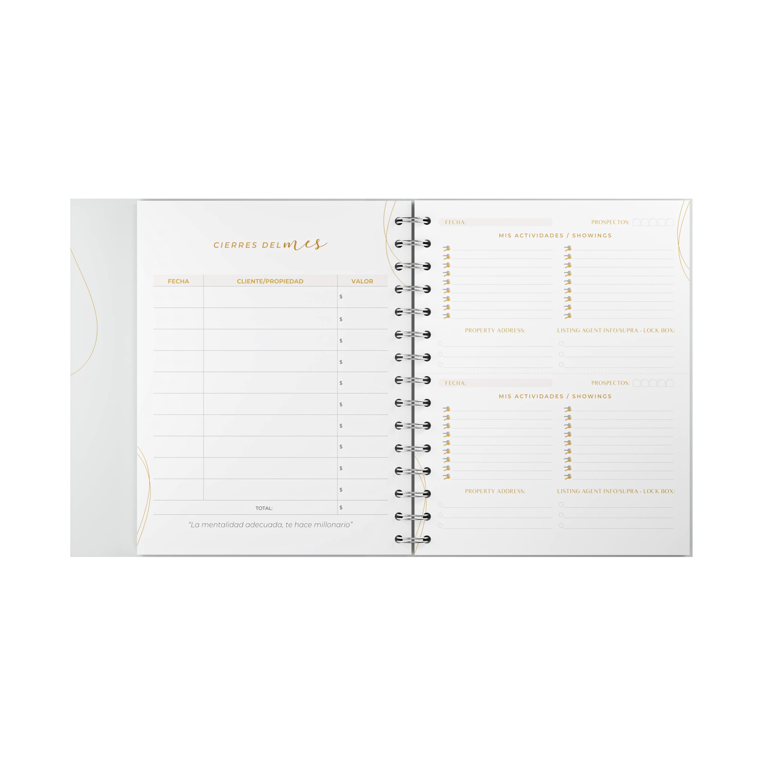 My Real Estate Diary - Agenda Para Realtors