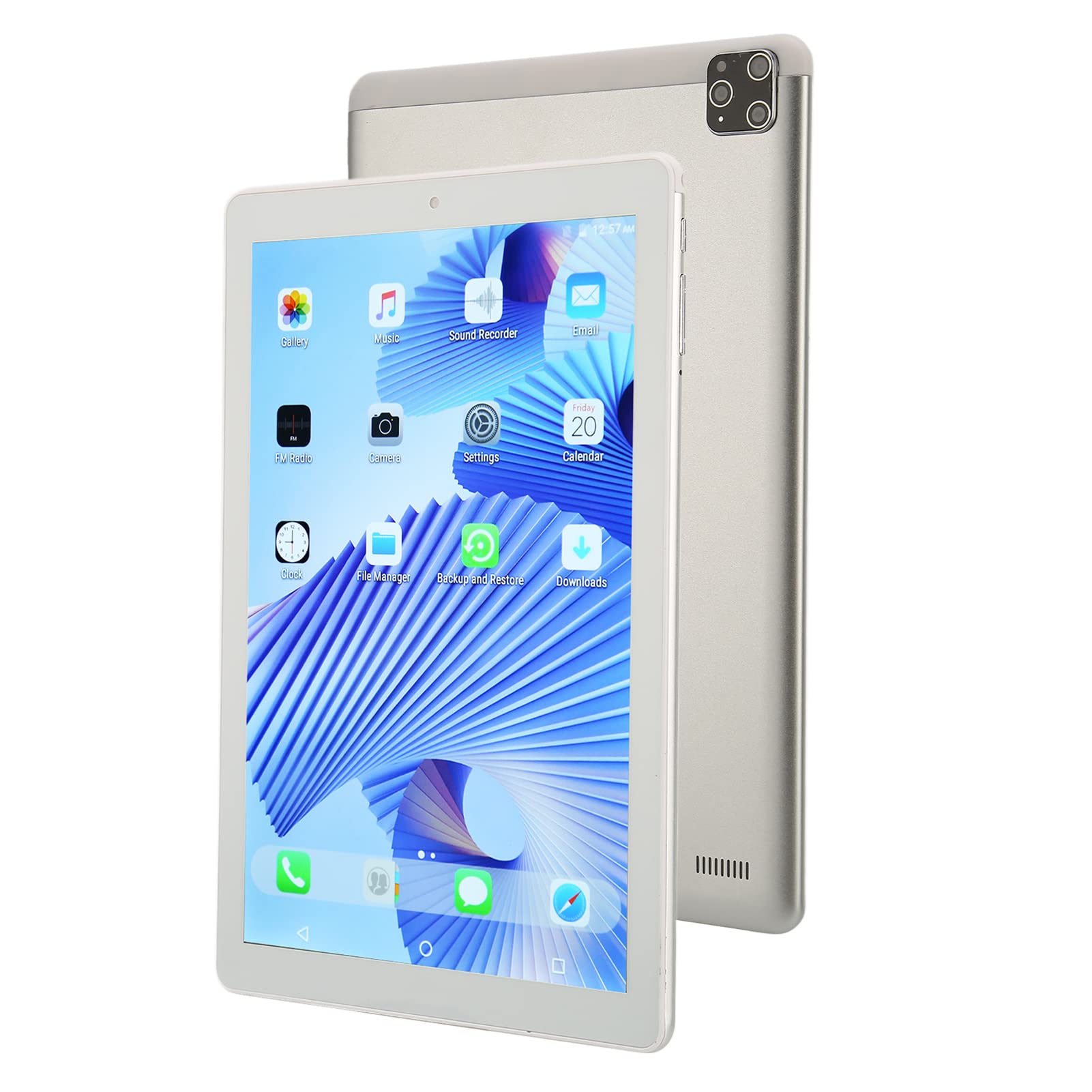 Writing Tablet PC Dual Card Dual Standby 100-240V for 10.1 Inch Tablet, Android 10 (US Plug)
