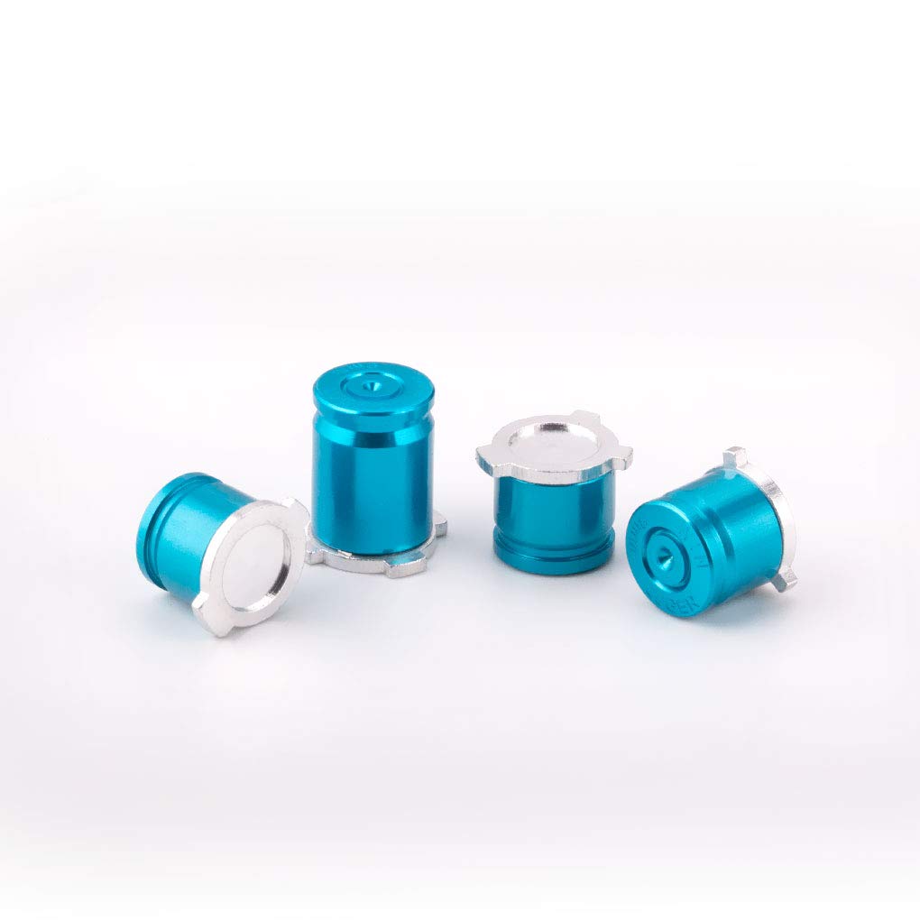 Metal Thumbsticks Joysticks for Xbox One, Aluminum Alloy ABXY Bullet Buttons Analog Grip Replacement Parts for Xbox One, for Xbox One S/X/Series X Controllers with Installation Tools(Blue)