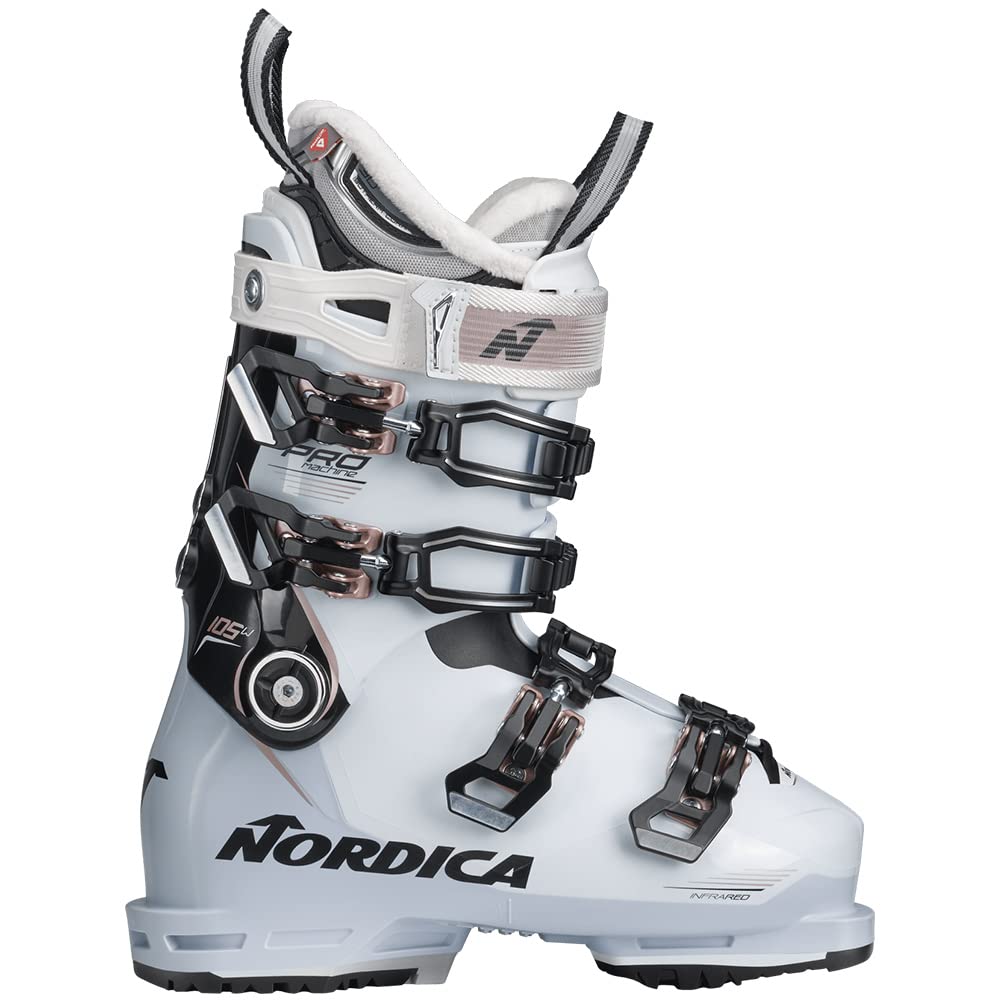 Nordica Women Promachine 105 W Boots, Color: White/Black/Pink, Size: 24.5 (050F48025N6-24.5)