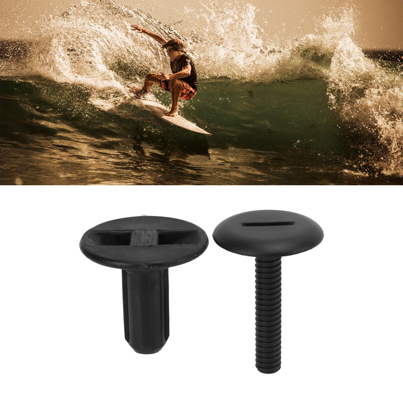 Vifemify Plastic Material Surfboard Rope Plug Surfboard Screw Leg Rope Plug Safety Foot Buckle Surfboard Accessories Wearable and Sturdy