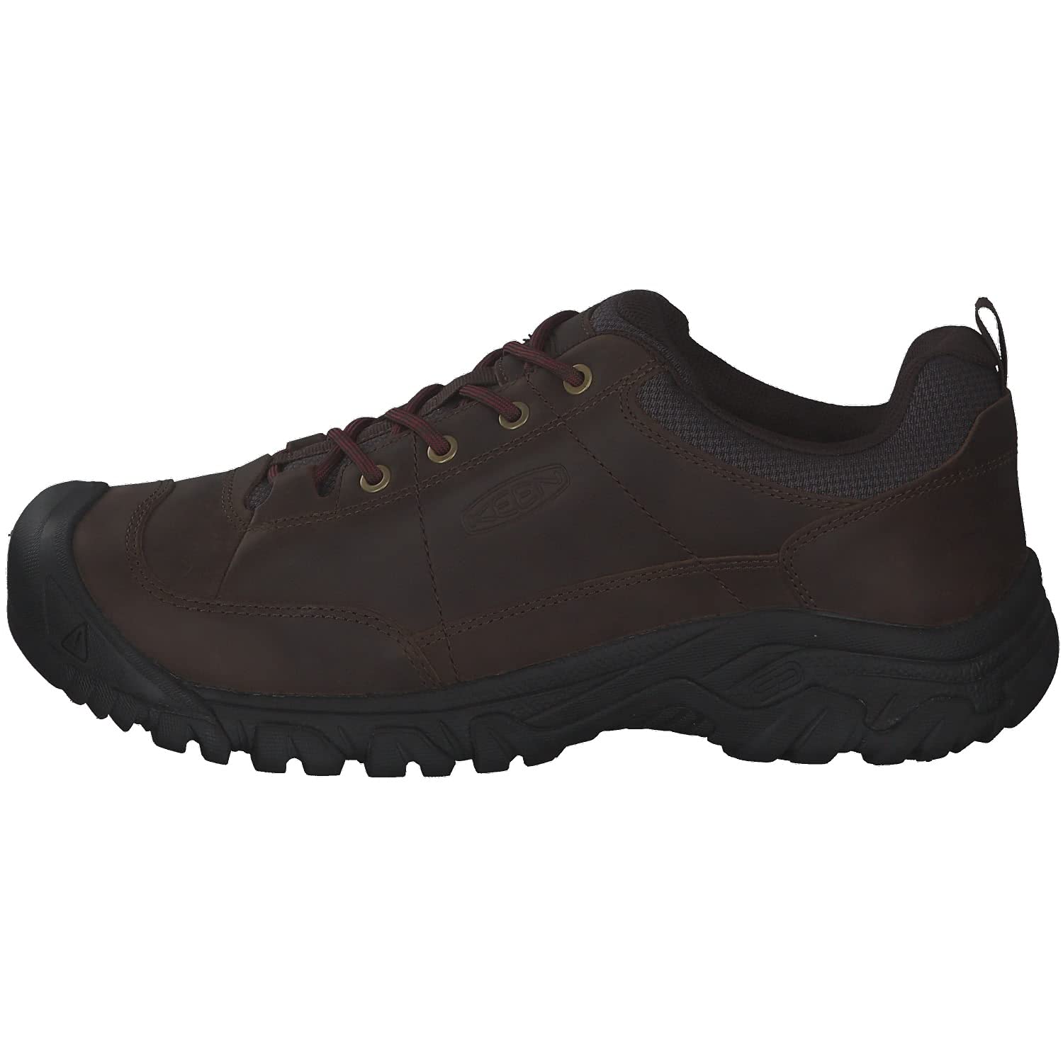 KEEN mens Targhee 3 Casual Leather Hunting Shoe, Black Olive/Harvest Gold, 12 US