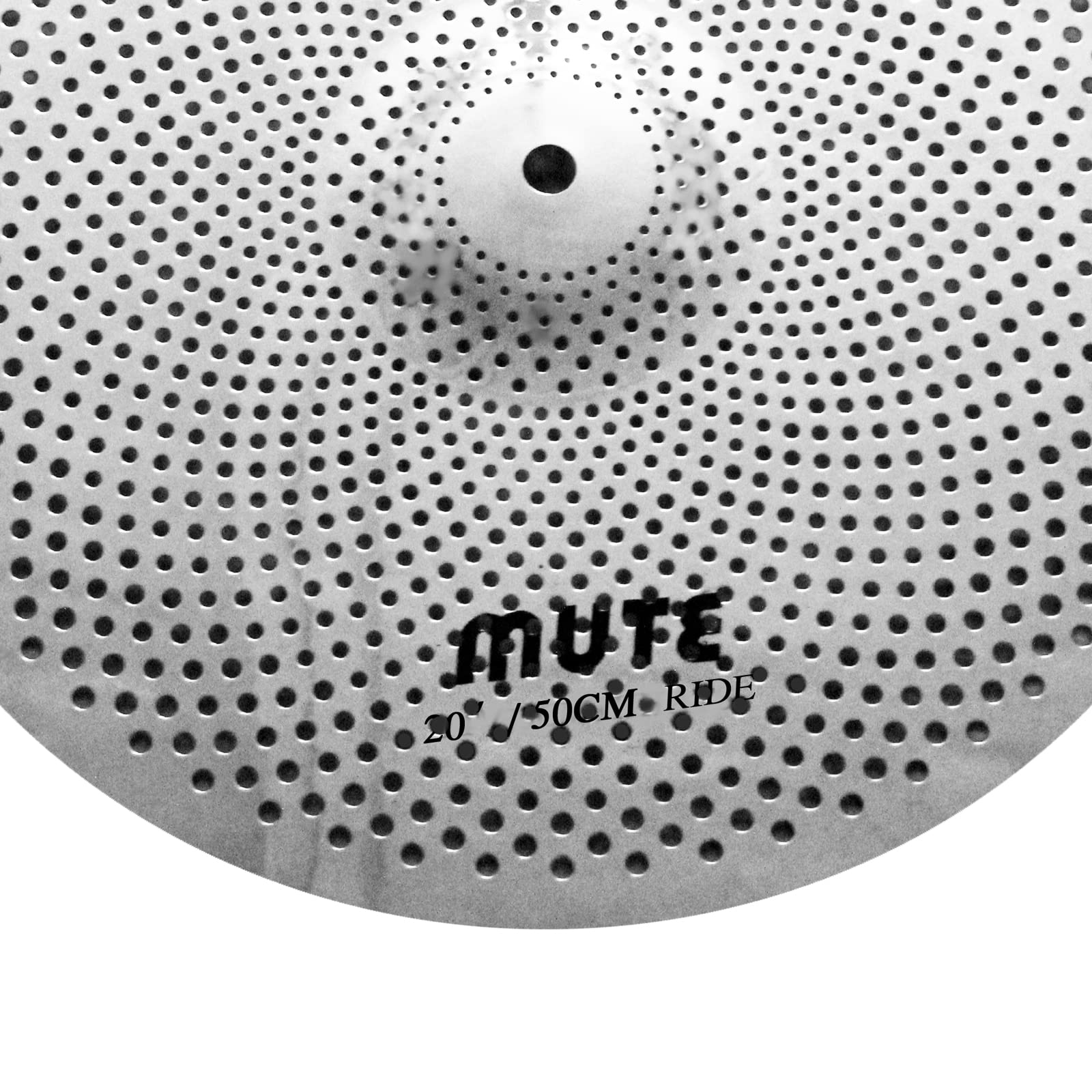 Mosico Low Volume Cymbal Pack Mute Cymbal set 14'hi-hat+16"crash+18'crash+20"ride 5Pcs Practice Cymbals for Drums (Bright Silver)