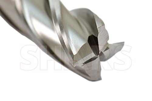 Shars 1" x 3/4" M42 Cobalt 4 Flute Single End Center Cut End Mill 404-9351 !